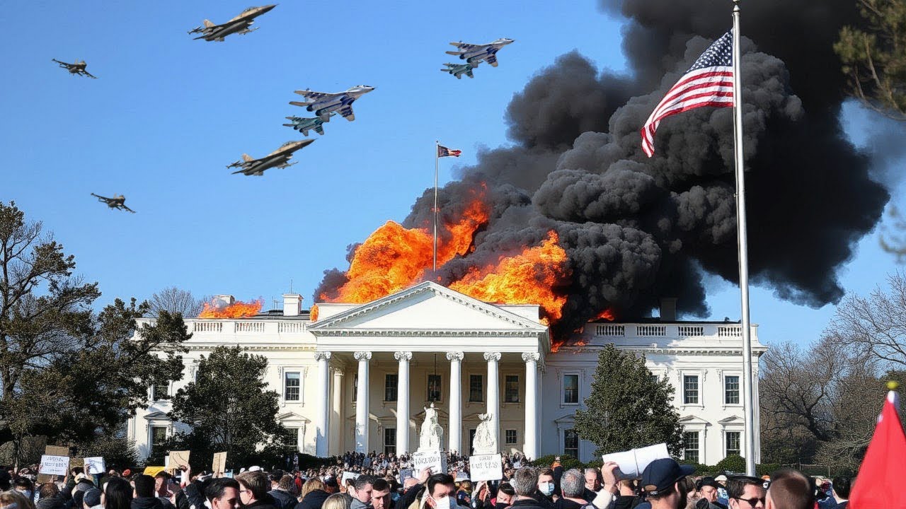 13 minutes ago, the US presidential palace in Washington was brutally ...