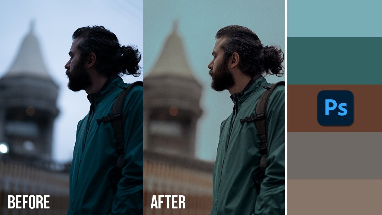 Adobe Photoshop Cinematic Orange and Teal Color Grading Tutorial ...