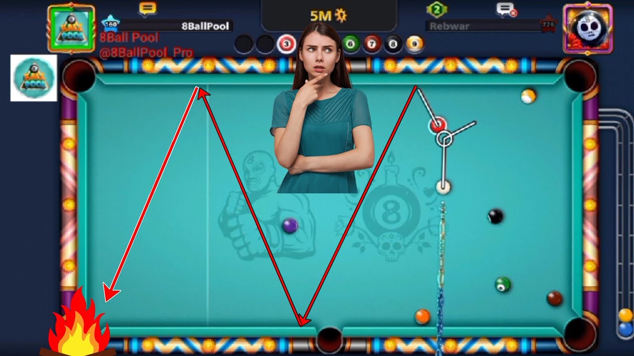 6 amazing and beautiful shots in the 8 ball pool - YouTube