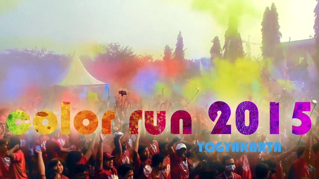 color fun run 2015 - yogyakarta - YouTube