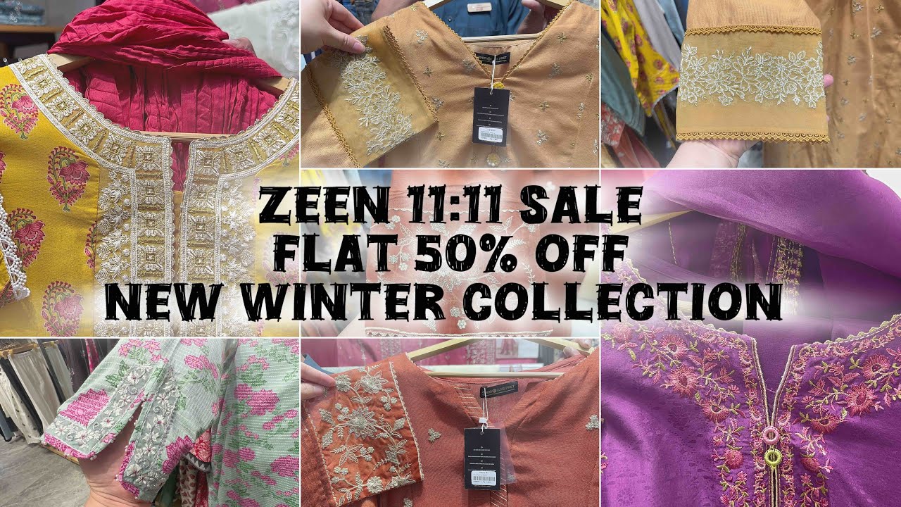 Zeen 11:11 Sale flat 50%,30% off, new winter clothes 2024,2025 - YouTube