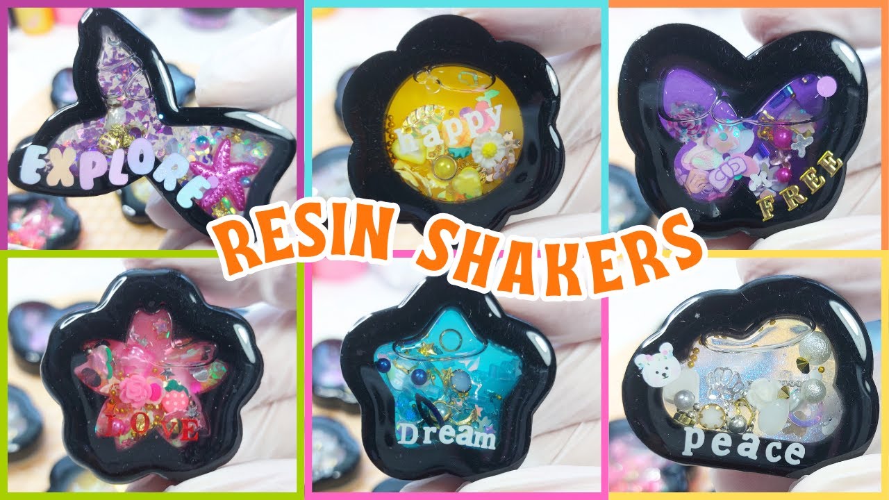 6 Resin Shakers Design • Resin for Beginners Resin Crafts Resin Art DIY ...