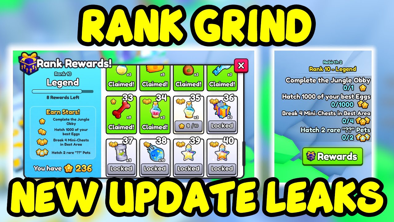 🔴LIVE 🔴 MAX RANK GRIND 🔴 NEW UPDATE LEAKS 🔴 Pet Simulator 99! - YouTube
