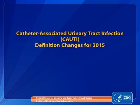 CAUTI: Definition Changes for 2015 - YouTube