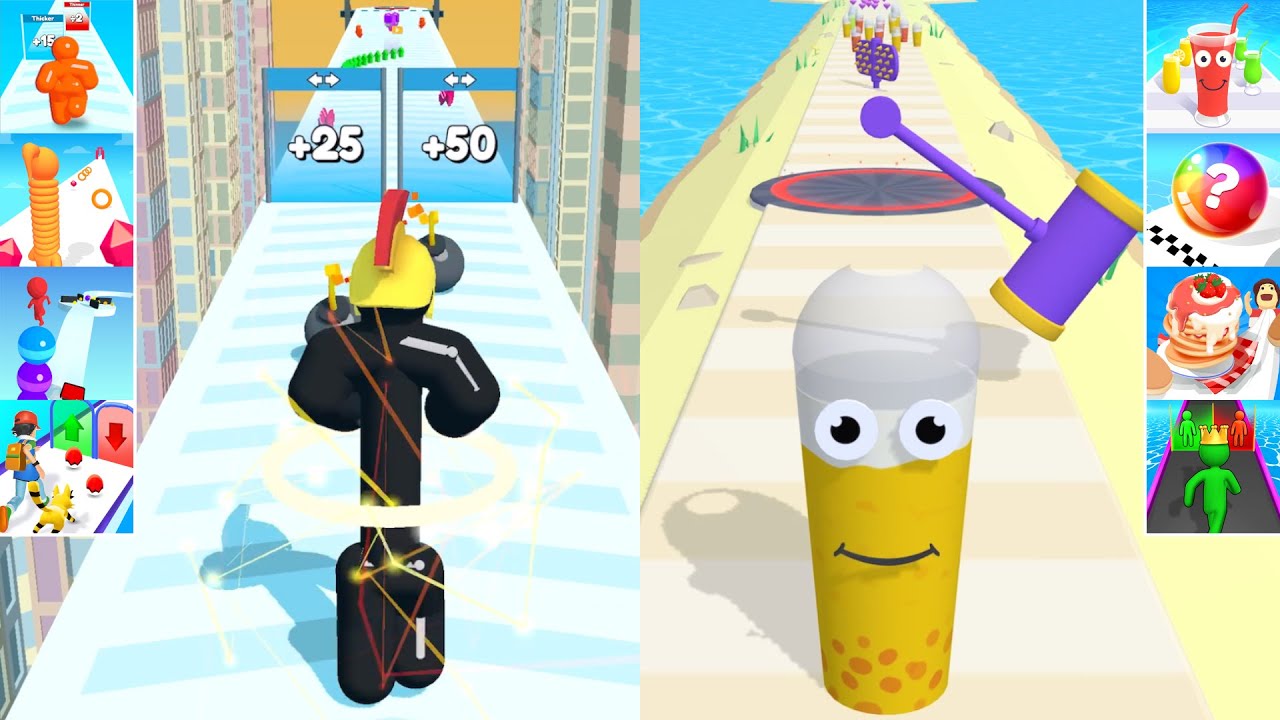 Juice Run, Tall Man Run All Levels Android iOS Mobile Games - YouTube