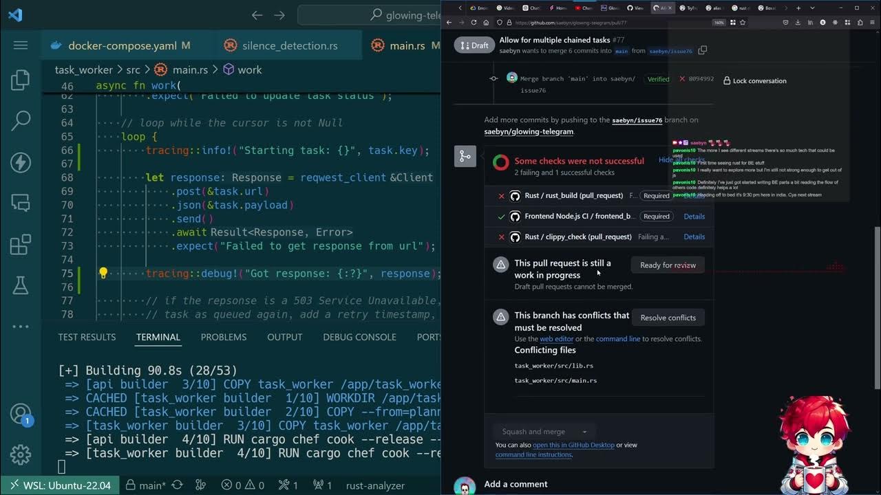 Debugging Rust APIs and Task Chaining in React-Admin | Glowing-Telegram Project - Episode 103 ...