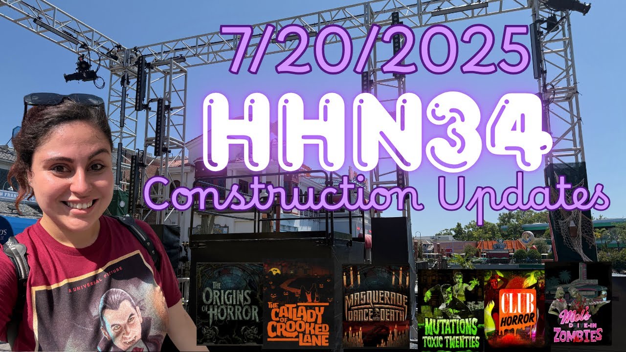 HHN34 Construction Updates 7/20/2025 - YouTube