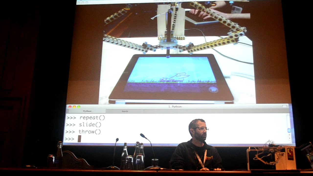 Jason Huggins: Automating Angry Birds with a Lego Clicker Robot - YouTube