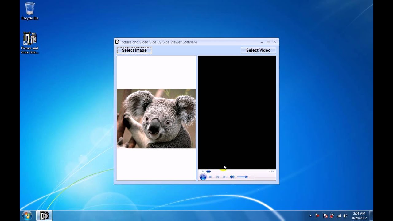 How To Use Picture and Video Side-By-Side Viewer Software - YouTube