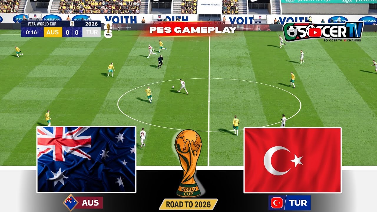 Australia vs Turkey | World Cup 2026 Simulation | PES 2021 (PC ...
