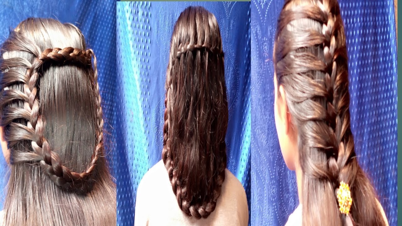 Beautiful hairstyle for college girls ll 3 easy and simple Bal ka ...
