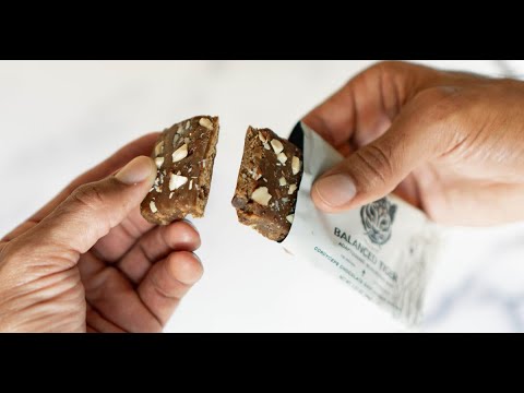 Balanced Tiger Functional Mushroom Protein Bars - YouTube