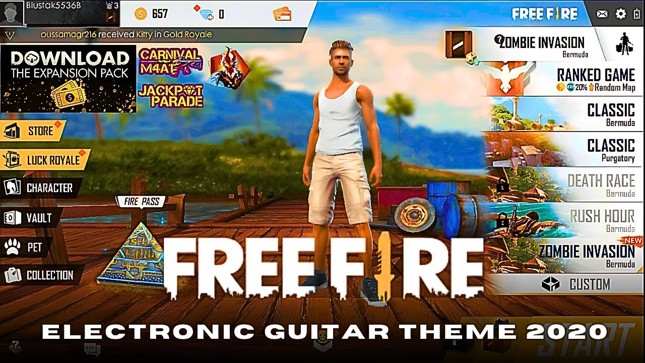 Garena Free Fire - Electronic Guitar Theme Song 2020 - YouTube