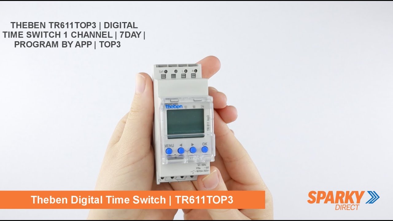 THEBEN TR611TOP3 | DIGITAL TIME SWITCH 1 CHANNEL | 7DAY | PROGRAM BY ...