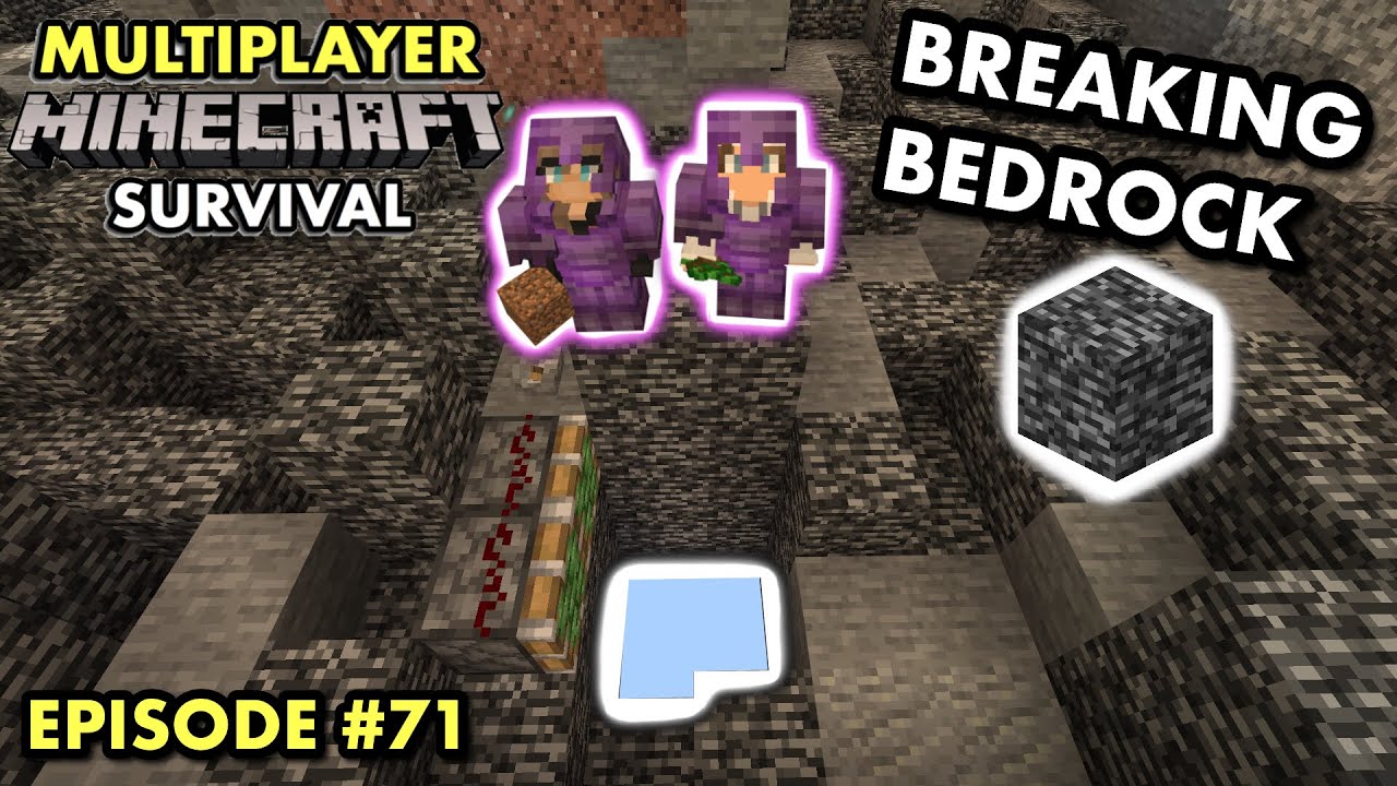 BREAKING BEDROCK in Multiplayer Minecraft Survival (Ep. 71) - YouTube