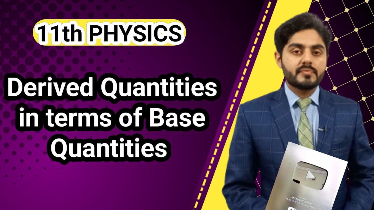 Derived units in terms of base units class 11 | nbf | National book ...