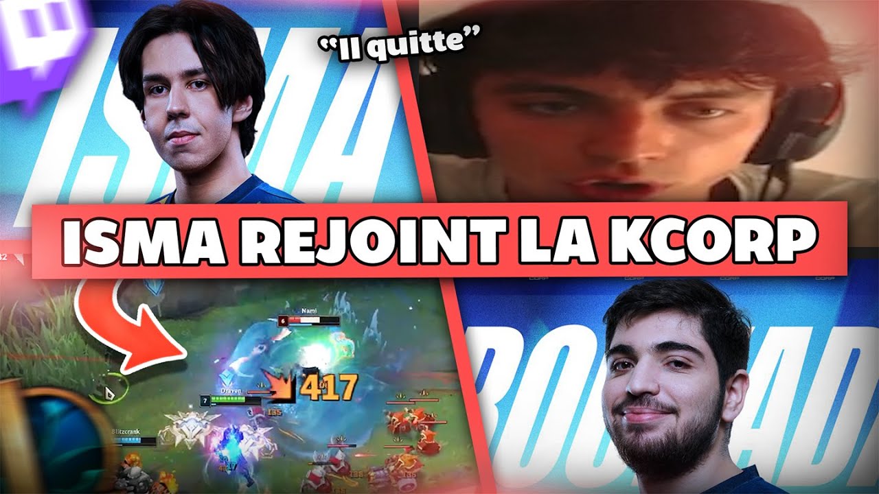 ISMA REMPLACE BOUKADA CHEZ LA KCORP - Best Of LoL #939 Réactions - YouTube