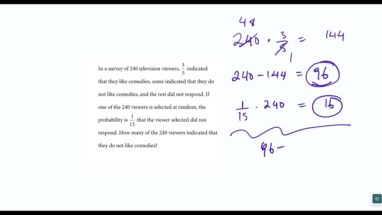 SAT MATH PROBLEM #50 - YouTube