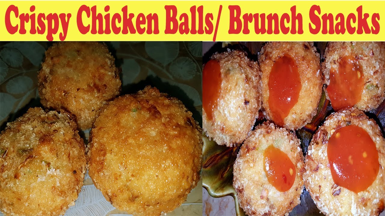 Crispy Chicken Balls Recipes |Brunch Snacks Recipes |Chicken Samosa ...