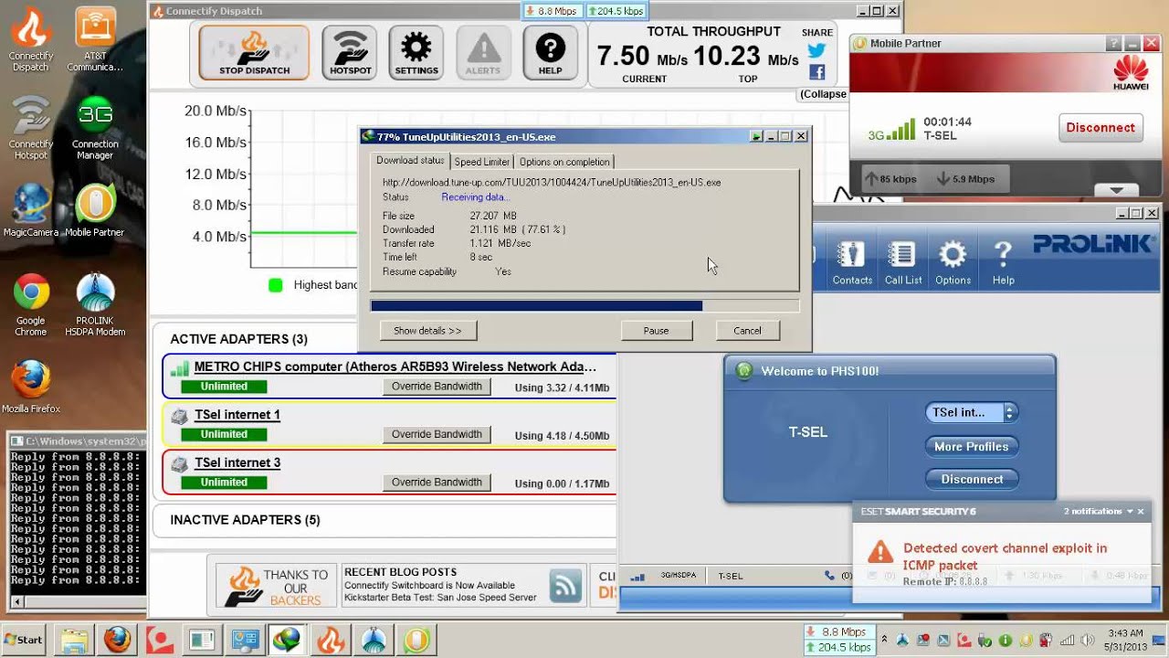 x3 modem 3G [12 Mbps, simPATI] - modem TURBOinternet - YouTube