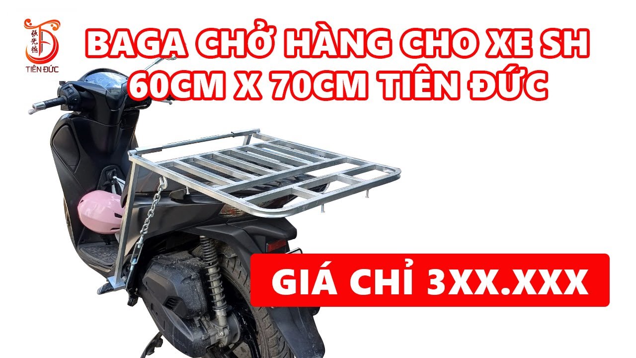 [CKTD] Baga Chở Hàng 60cm x 70cm Nam Phát Cho Xe SH - YouTube