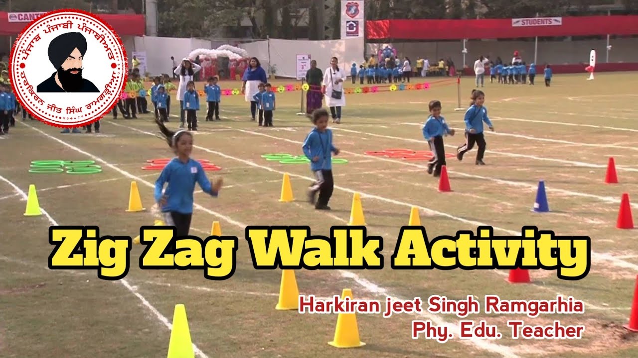 Zig Zag Activity | Walk Activity | PE Games | School Games | Physical Education | BMSKPS - YouTube