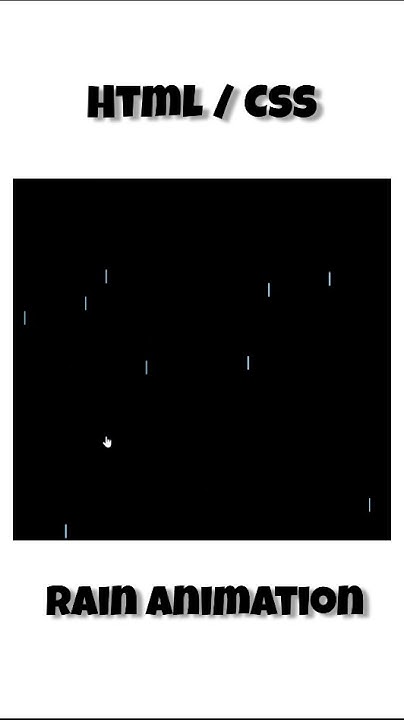 Css Rain Animation Effect Shorts #css #rain #animation #shorts - YouTube