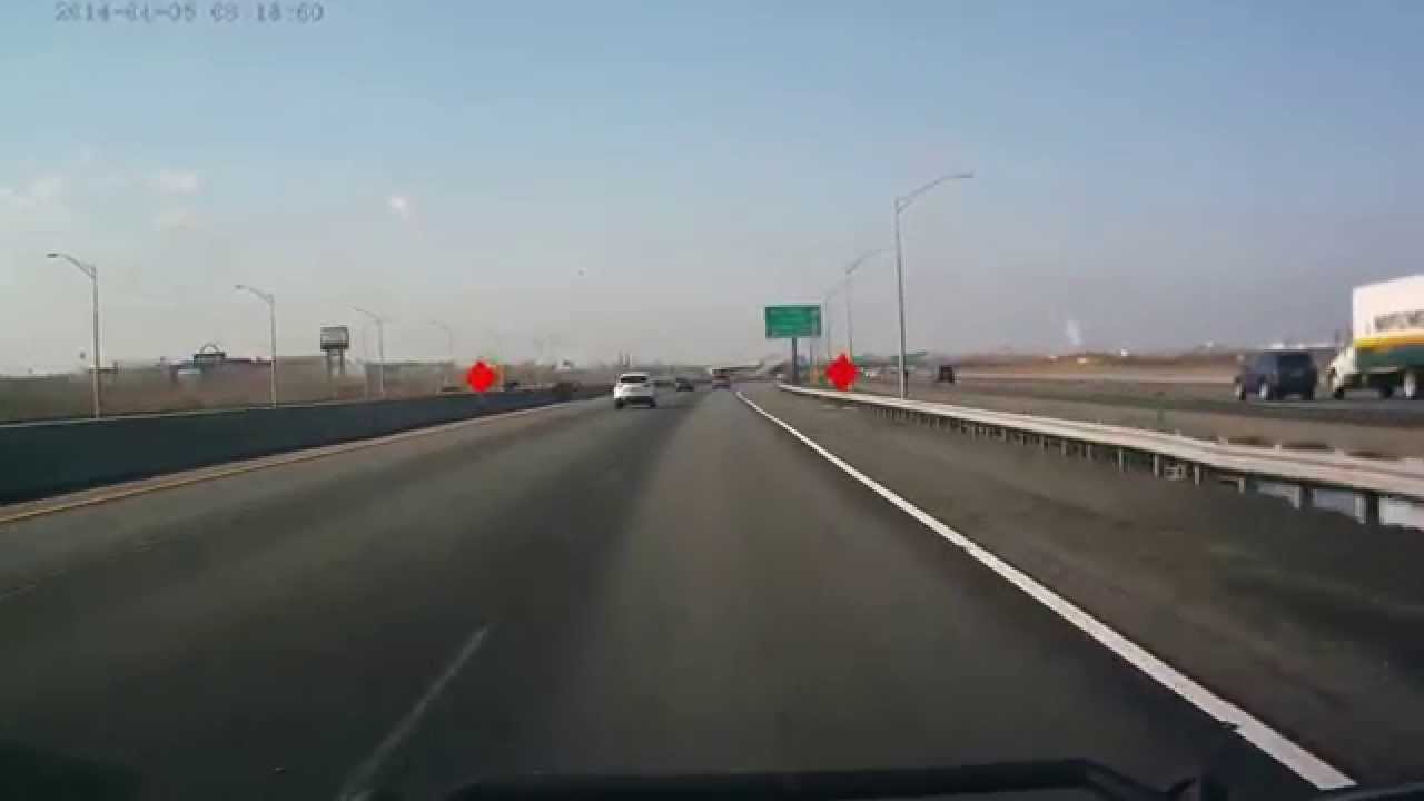 NJ State Trooper laser speed enforcement on NJ Turnpike Exit 13 - YouTube