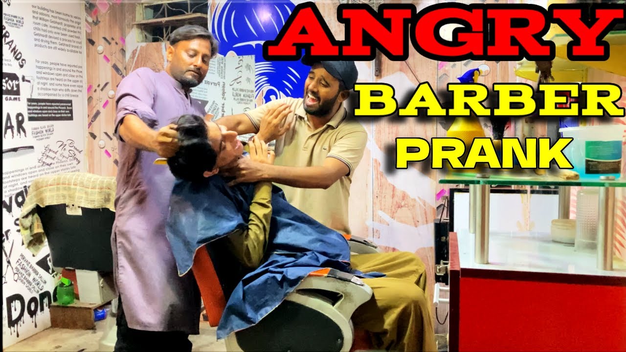 ANGRY BARBER PRANK GONE WRONG | HILARIOUS REACTIONS RECORDED | FUNNY ...