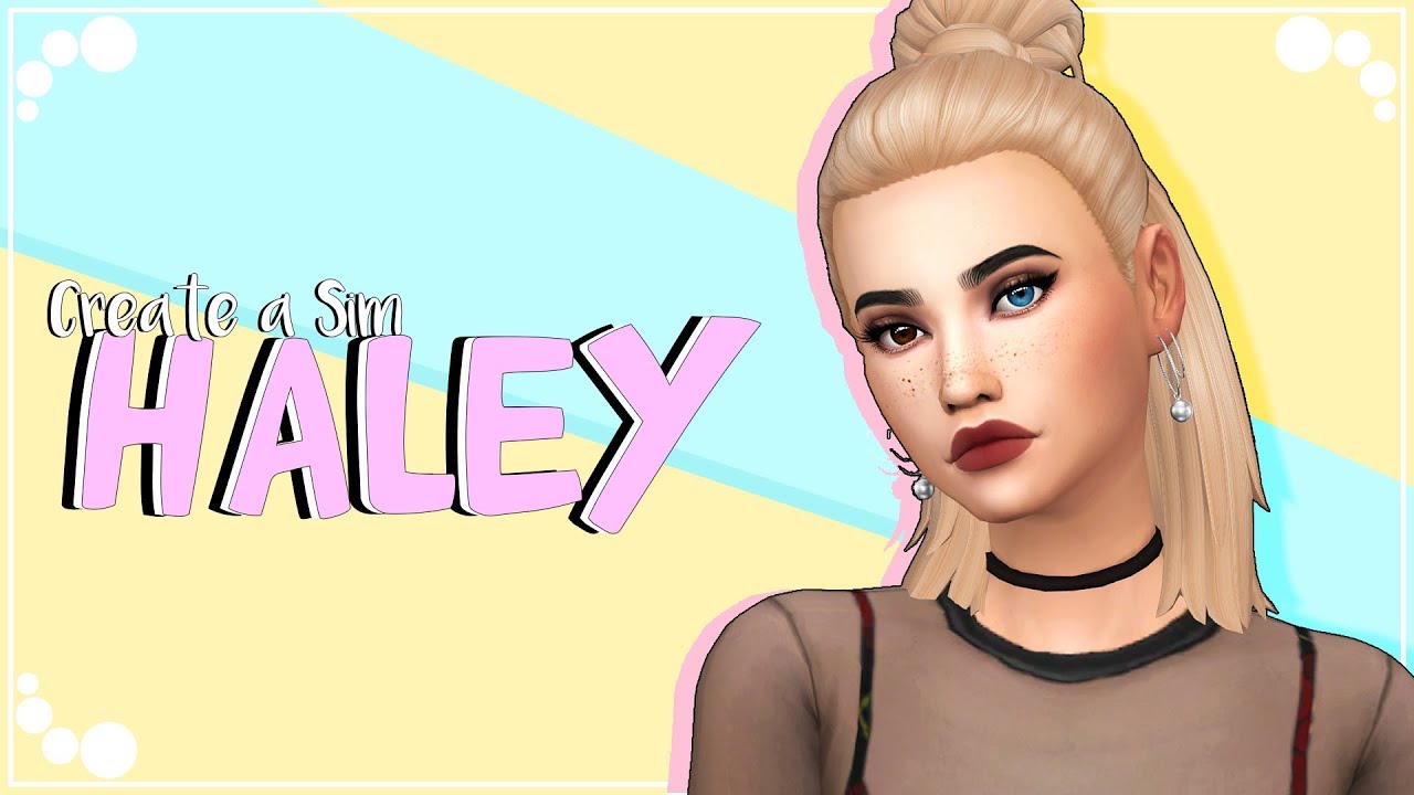 HALEY | The Sims 4 | Create a Sim + CC list & sim download - YouTube