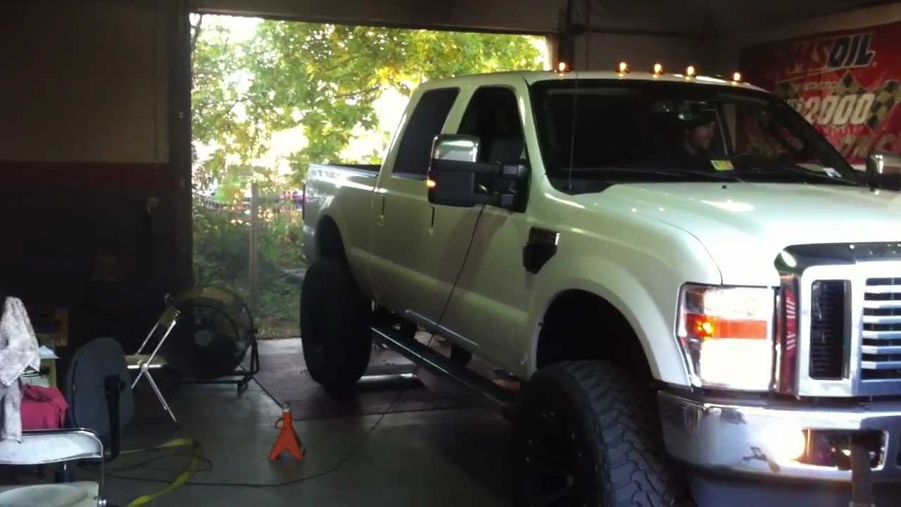 2010 F350 CCSB 6.4L Powerstroke Dyno Pull - YouTube