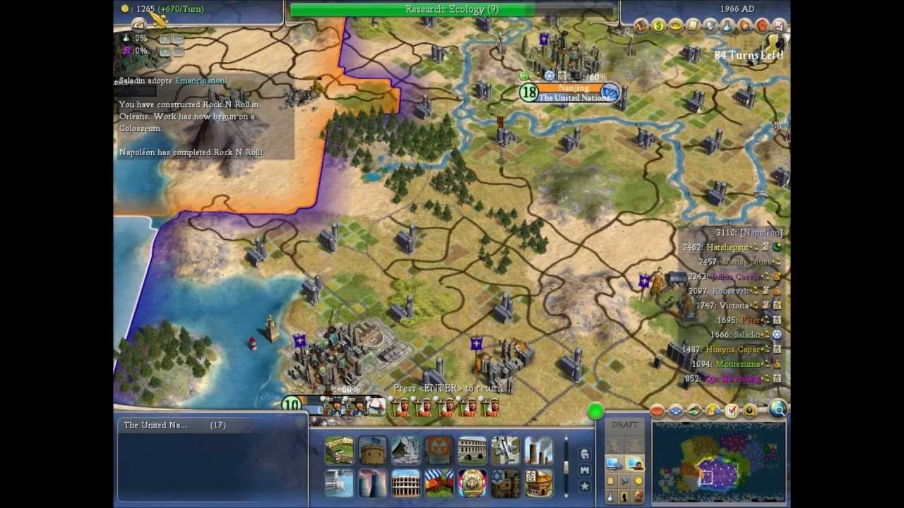 Civilization 4 - Gameplay (HD) - YouTube