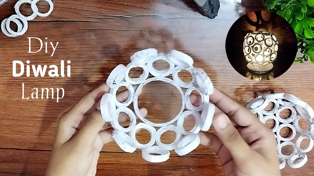 DIY Diwali Decoration idea | Diwali Lamp making idea | Diwali paper ...