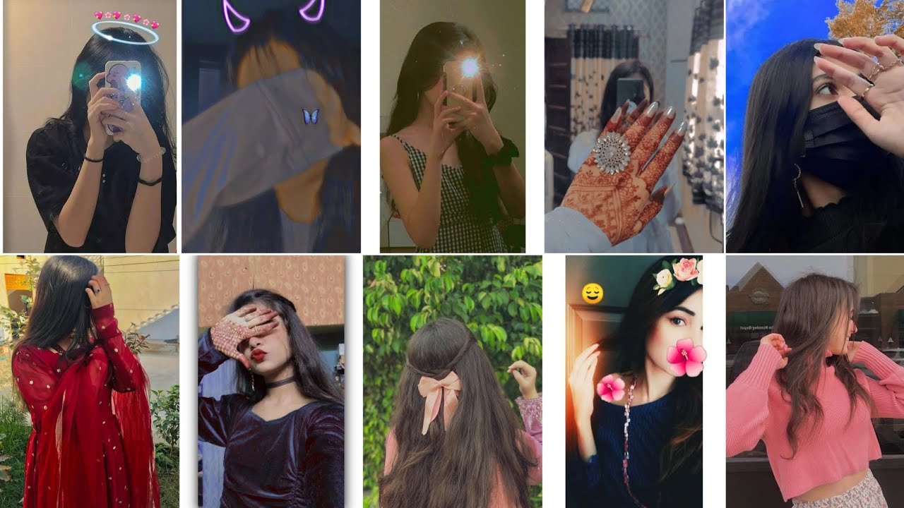 awesome🦋 hidden face girl dp || attitude🔥hidden face poses || hide😍face ...