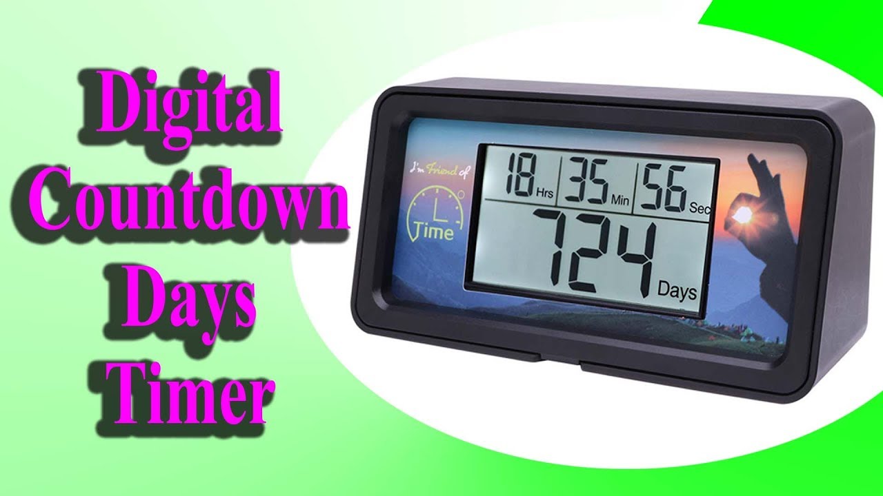 AIMILAR Digital Countdown Days Timer - YouTube