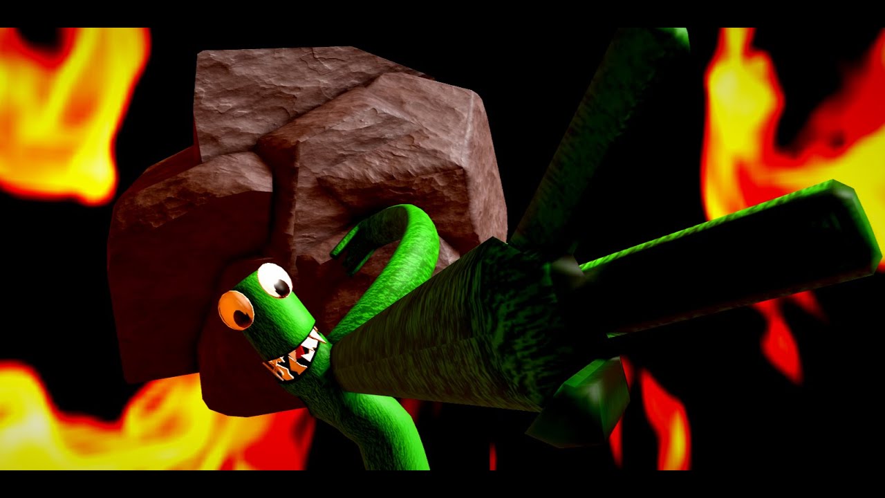 goofy ahh green throwing rock | Alan_Thingz when bored - YouTube