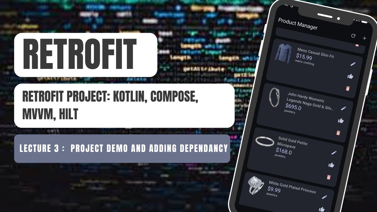Retrofit Lecture 3 : Project demo and Adding dependency (The most ...