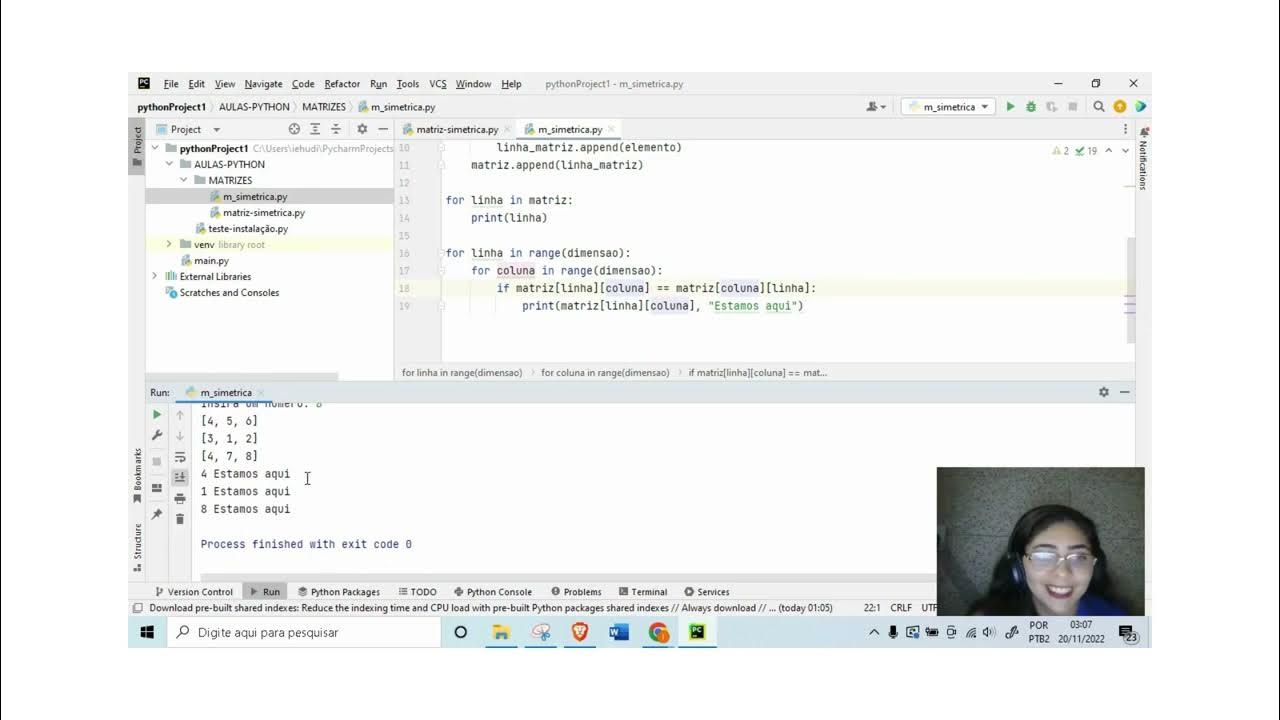 [RESOLVIDO] COMO VERIFICAR SE MATRIZ É SIMÉTRICA COM PYTHON - YouTube