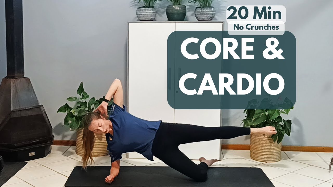Core & Cardio Workout - No Crunches - YouTube