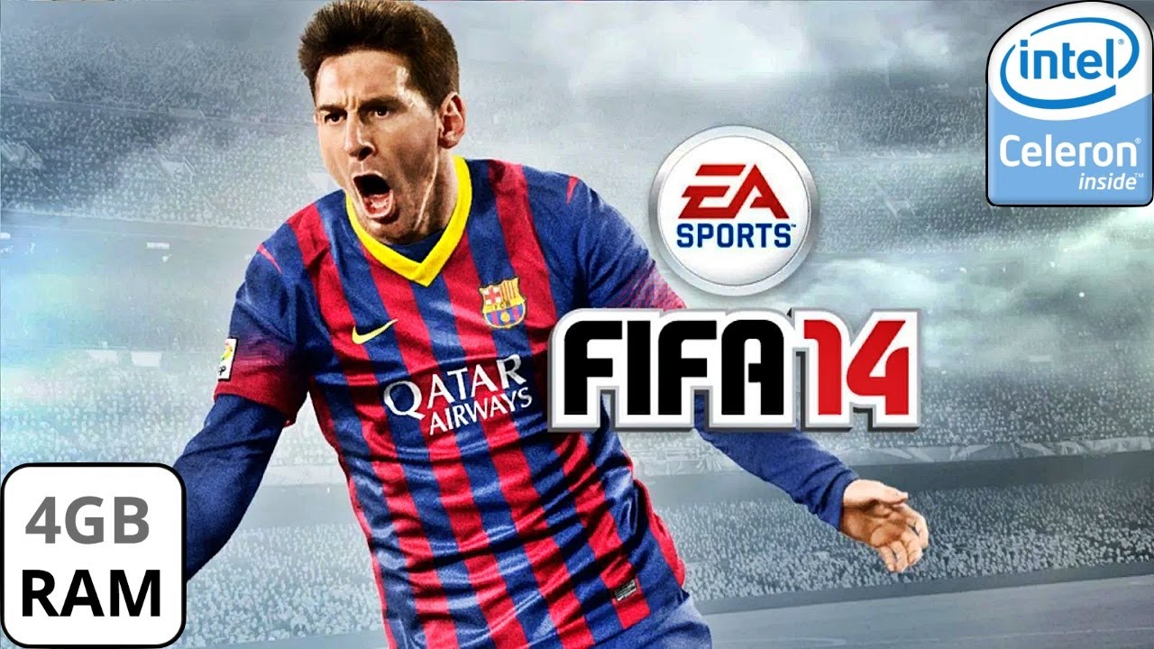 FIFA 14 Rodando em um NOTEBOOK FRACO Intel Celeron 4GB de ram - YouTube