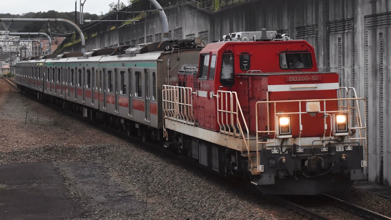 9893レ DD200-10[愛]+東急5000系 5104F(6B) 東急5000系 J-TREC横浜入場甲種輸送 - YouTube