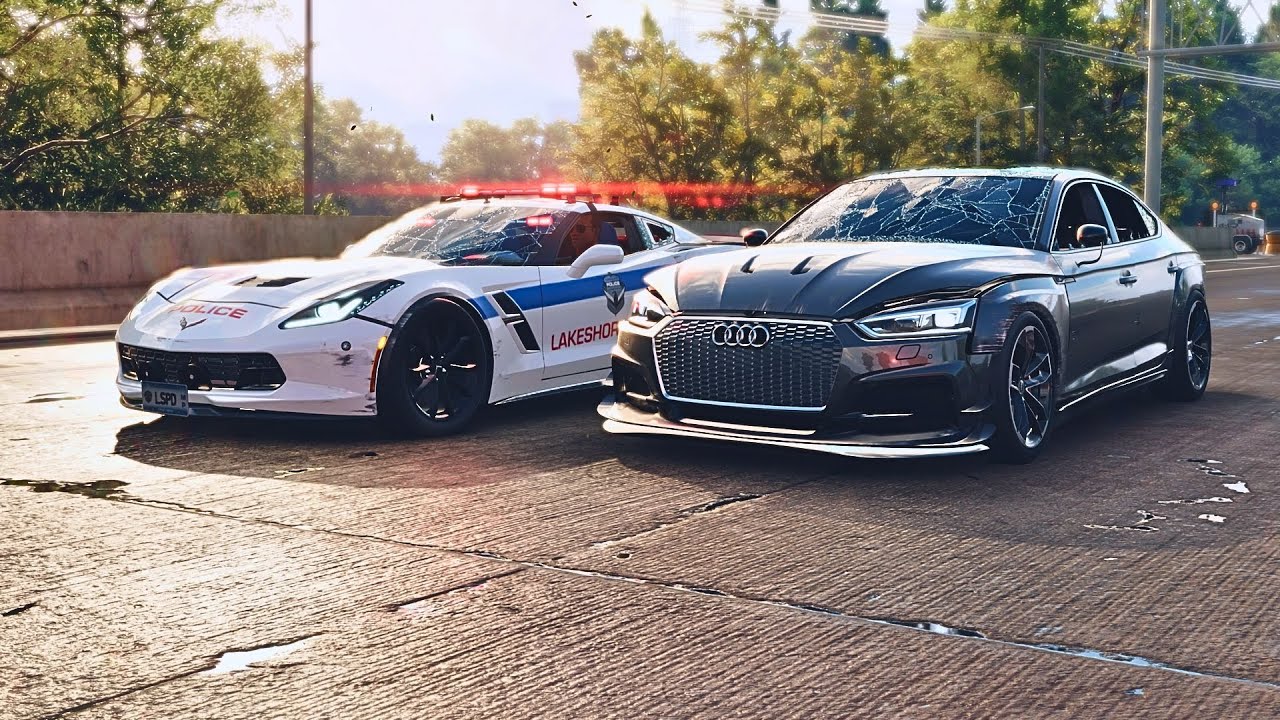 Audi S5 Police Chase Heat Leve 5 | NFS Unbound - YouTube
