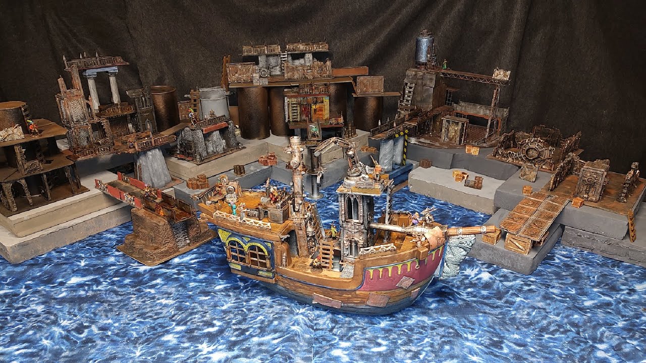 Painting the Sump Pirate Ship Part 2: Washing and Detailing - YouTube