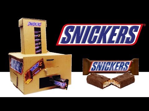 How To Make Snickers Vending Machine – DIY - YouTube