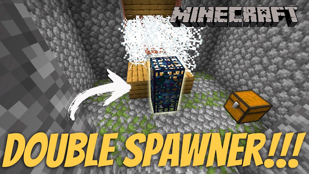 DOUBLE SPAWNER! DUNGEON MERGED WITH MINESHAFT! | MINECRAFT 1.18 SEED ...