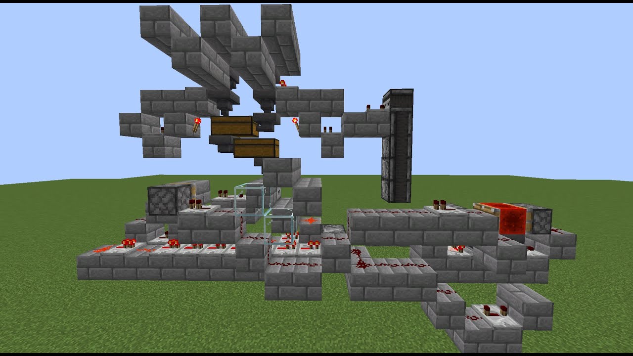 Minecraft: Automatic Item Sorter and Retrieval System Showcase (No ...