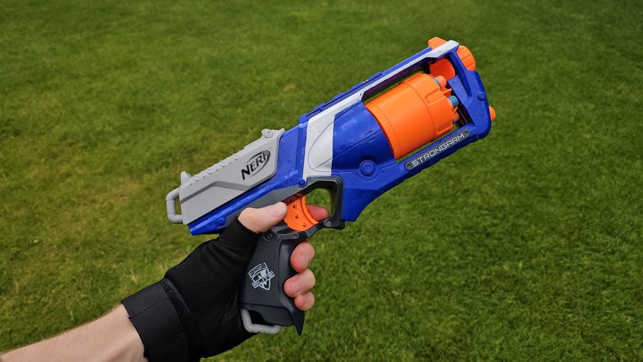 NERF Strongarm Firing Modes... - YouTube