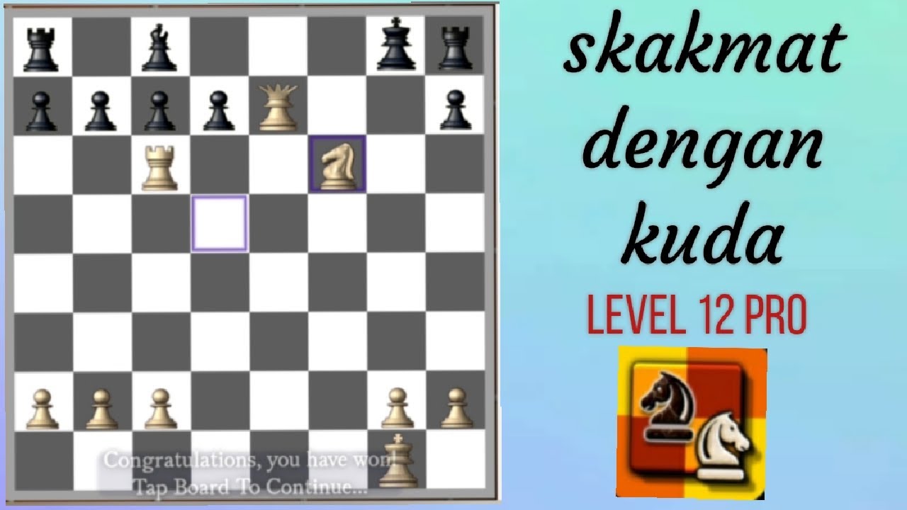 Muzio Gambit | Skakmat Dengan Kuda | Chess Free Level 12 Pro... - YouTube