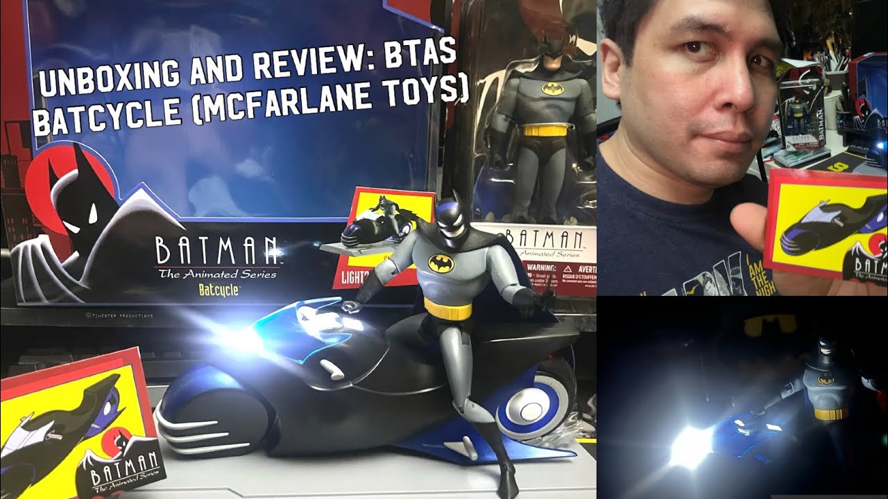 Unboxing and Review: Batman The Animated Series Batcycle (McFarlane ...
