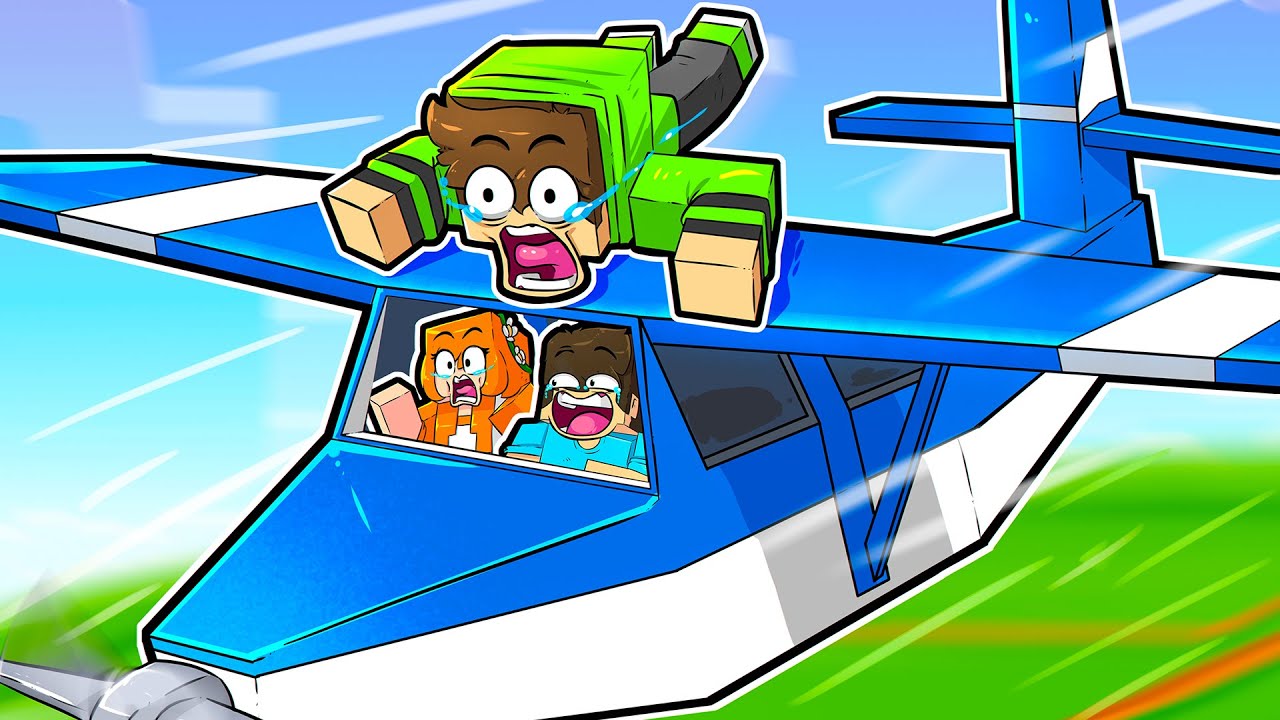 FIZ A MAIOR VIAGEM DE AVIÃO COM OS AMIGOS NO MINECRAFT - YouTube